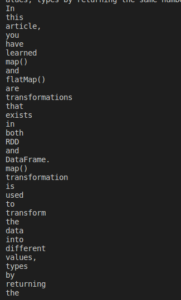 Spark's map() vs flatMap() What's the difference?
