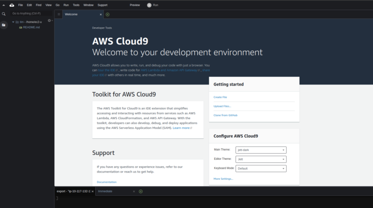 How to use a Jupyter notebook in AWS Cloud9 IDE - Art of Data Engineering