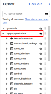 How To Pin public datasets to a Project In Google BigQuery - Art of ...